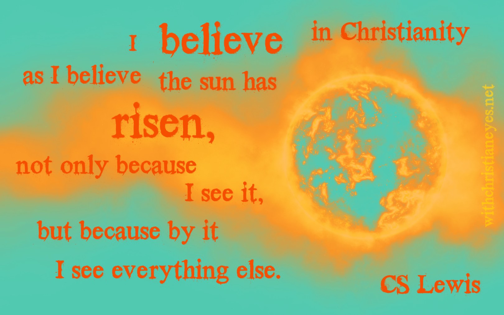 CS Lewis sun quote | With Christian Eyes